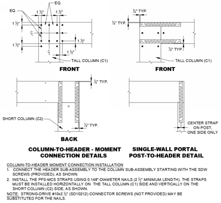 Pfs Column To Header Connection