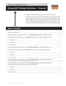 Allowable Load Tables at Your Service — A Look at the Technical ...
